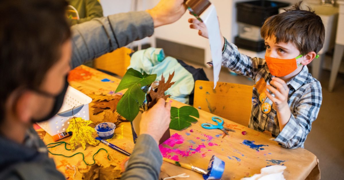 Family Art Project: Fall Leaf Luminaries - Wave Hill